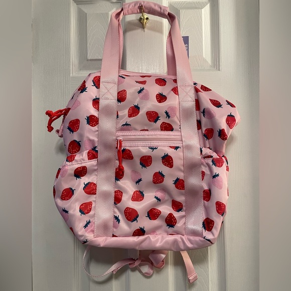 Claire's | Accessories | Nwt Claires Pink Strawberry Backpack | Poshmark